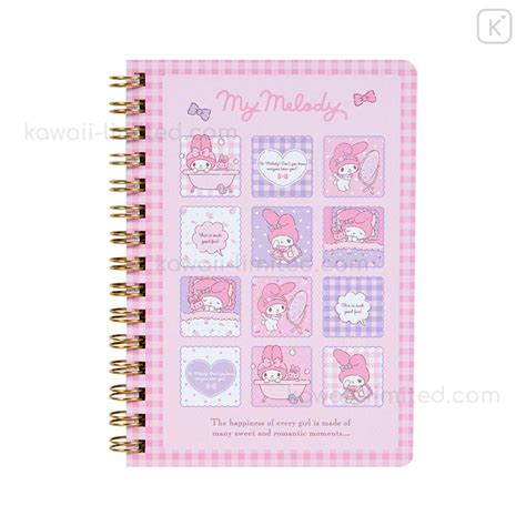 Japan Sanrio A6 Ring Notebook My Melody Kawaii Limited
