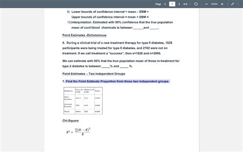 Solved Lower Bounds Of Confidence Interval Mean EBM Chegg