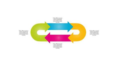 Diagram Of Circular Process With Arrows PowerPoint Template Free Download Pikbest