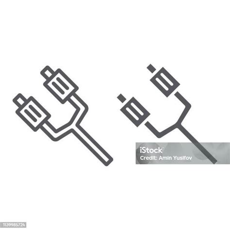 배기 파이프 라인과 글리프 아이콘 자동 및 세부 사항 자동차 부품 기호 벡터 그래픽 흰색 바탕에 선형 패턴 배기관에 대한 스톡