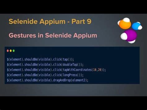 Amuthan Sakthivel On Linkedin Part 9 Gestures In Selenide Appium