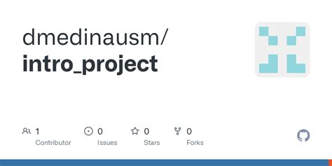 github dmedinausm intro project