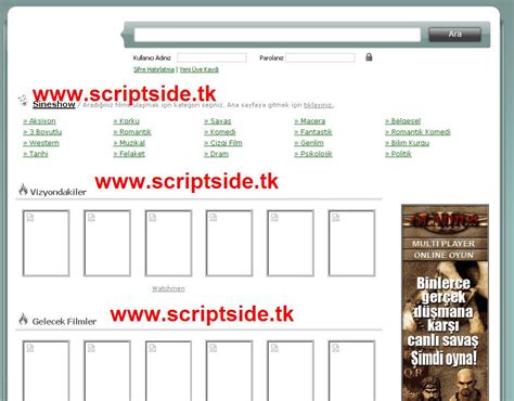 Film Tanıtım Scripti Wm Scripti Scripti Script Indir Php Script