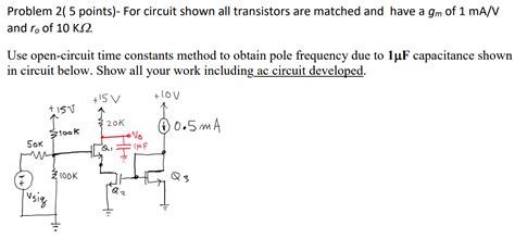 Solved Problem 2 5 Points For Circuit Shown All