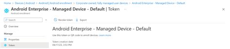 assigning device password during android enterprise fully managed
