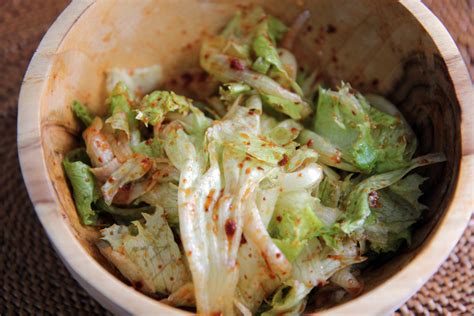 양상추로 반찬 만들기 양상추 겉절이 Lettuce