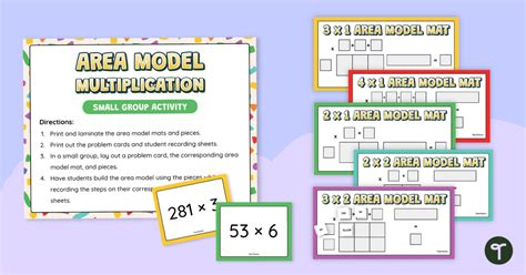 Area Model Multiplication Small Group Activity Teach Starter