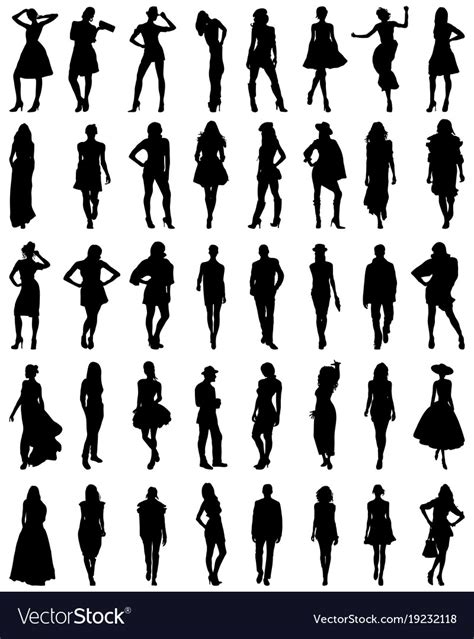 Silhouettes Of Fashion Royalty Free Vector Image