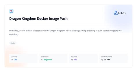 Dragon Kingdom Docker Image Push Labex