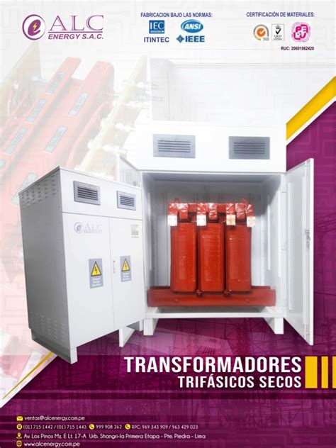 Catalogo De Transformador De Aislamiento Trifasico Seco Compressed Pdf