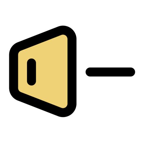 Decrease Volume Generic Outline Color Icon