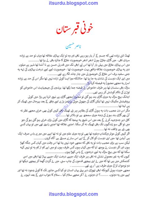 Khoni Qabristan By Nasir Hussain Pdf