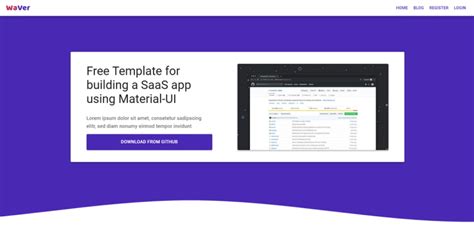 react saas template free dashboard template react material ui template0