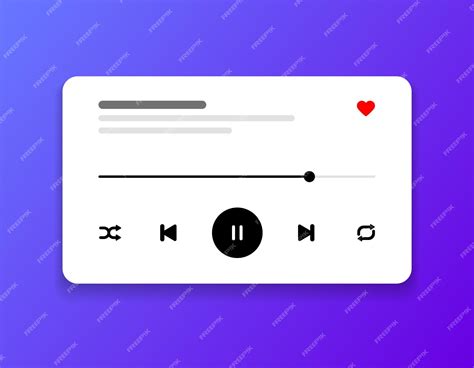 Premium Vector Mobile Application Interface Music Player Sound App Ui Gui Template Responsive