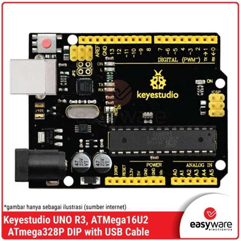 Promo Keyestudio Uno R3 Dip Atmega16u2 With Cable Like Arduino Uno R3