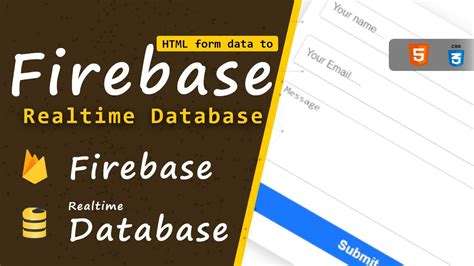 Connecting Firebase To A Html Form Firebase Tutorial Youtube
