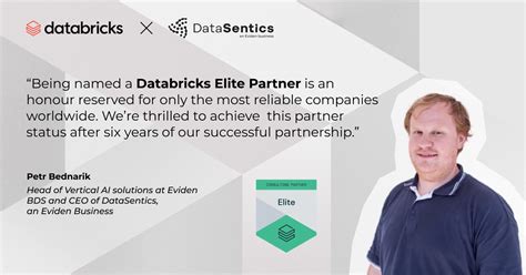 Datasentics An Eviden Business Achieves Elite Partnership Status With Databricks Datasentics
