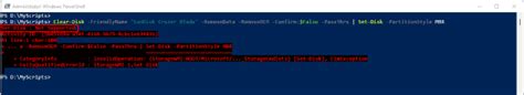 The Powershell Storage Module Initialize Partition Format Check