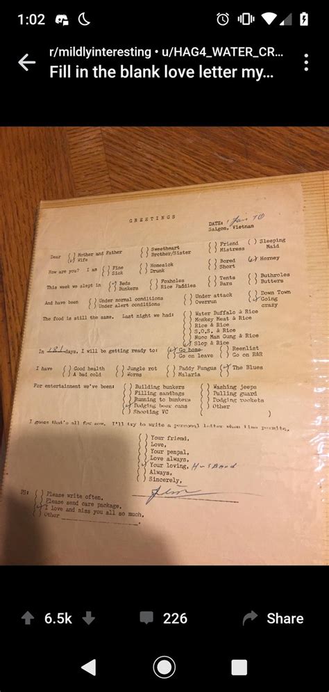 Fill In The Blank Love Letters Mistress Lettering