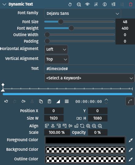 Dynamic Text — Kdenlive Manual 2508 Documentation
