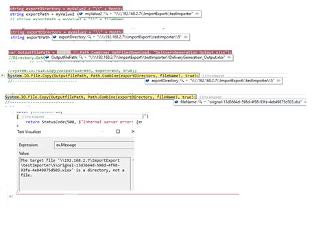 exception the target file is a directory not a file on py microsoft qanda