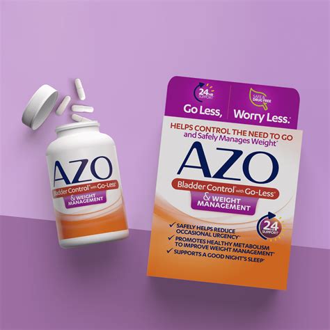 Azo Bladder Control And Weight Management Supplement Reduces Urgency Promotes Healthy