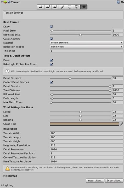no terrain buttons in inspector questions and answers unity discussions