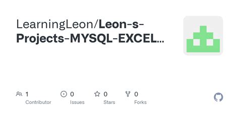 Github Learningleonleon S Projects Mysql Excel Powerbi Python