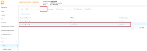Contractor Works In The Portal Homebuilder Docs
