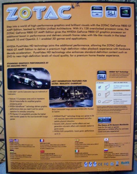 Zotac Geforce 9800 Gt 512mb 256 Bit Gddr3 Video Card Amp Edition Technogog