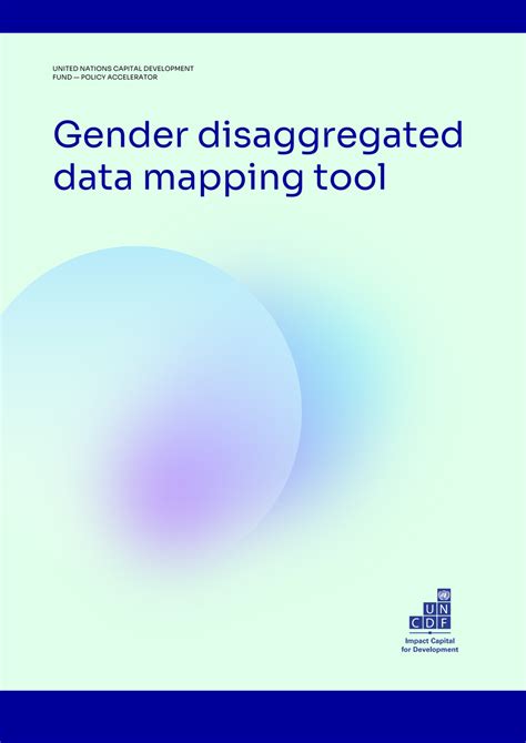 Gender Disaggregated Data Mapping Tool — Uncdf Policy Accelerator