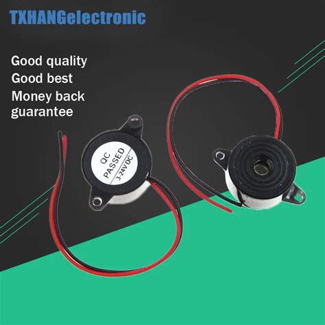 Pcs Durable V Piezo Electronic Buzzer Alarm Continuous Sound Beeper For Arduino Car Van In