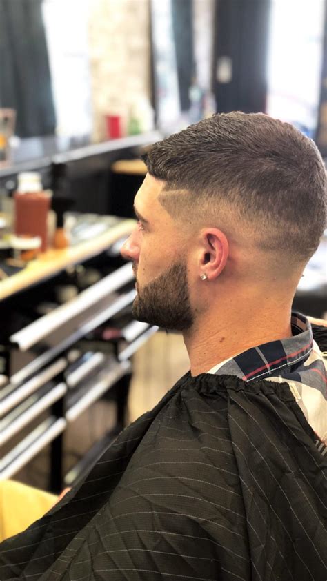 Bald Fade And Beard Line Up Rbarber