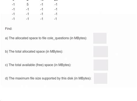 Solved A System Uses Indexed Allocation Of Disk Space To Chegg