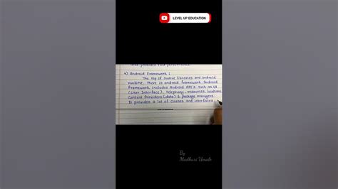 what is android framework in android architecture