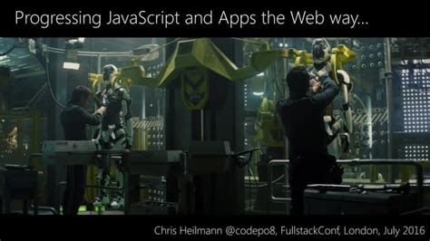 Progressing Javascript And Apps The Web Way Ppt