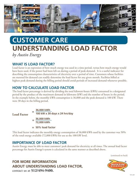 Understanding Load Factor Pdf Gas And Electric Home Utilities