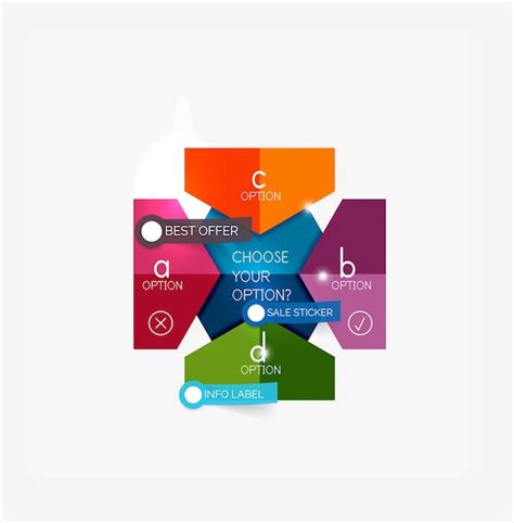 Premium Vector Paper Infographic Template