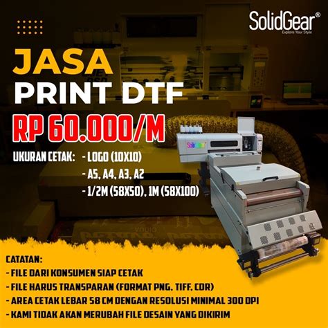 Jual Print Cetak Sablon Dtf Ukuran A2 A3 A4 A5 Logo Meteran Shopee Indonesia