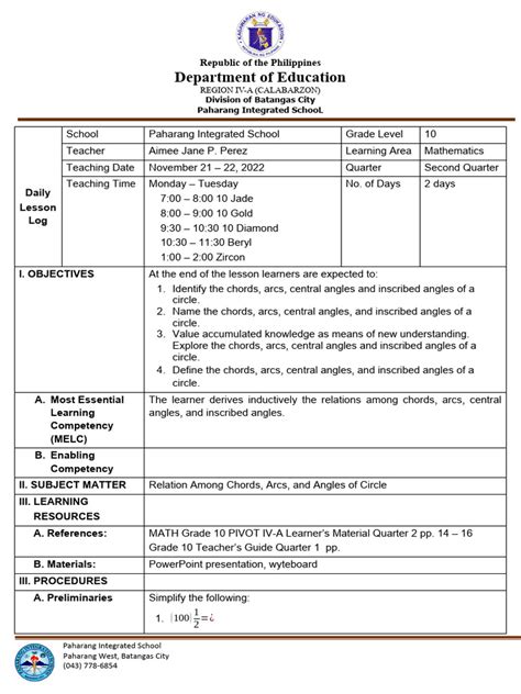 Circles Lesson Download Free Pdf Cognitive Science Behavior