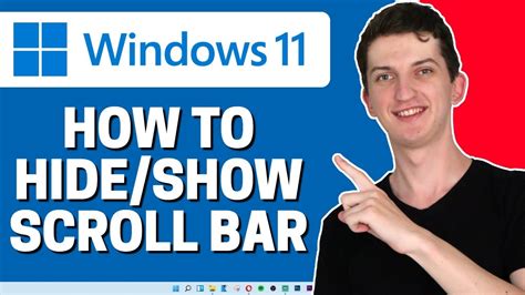 How To Automatically Hide Or Show Scroll Bars On Windows 11 Youtube