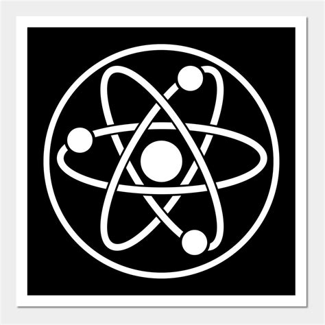Atomic Atom Symbol By Coolab Art Atomic Symbol Art Prints
