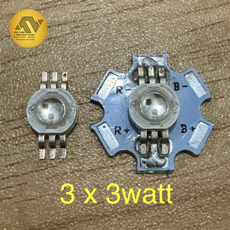 Jual HPL 3W High Power LED RGB 6pin Tanpa Pcb Kab Bandung Azka Company Tokopedia