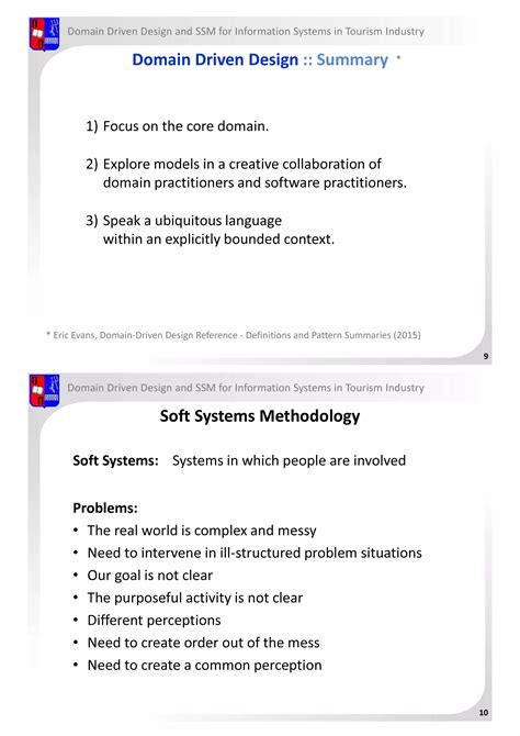 Domain Driven Design And Soft Systems Methodology For Information