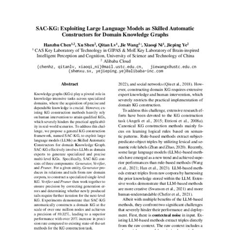Sac Kg Exploiting Large Language Models As Skilled Automatic Constructors For Domain Knowledge