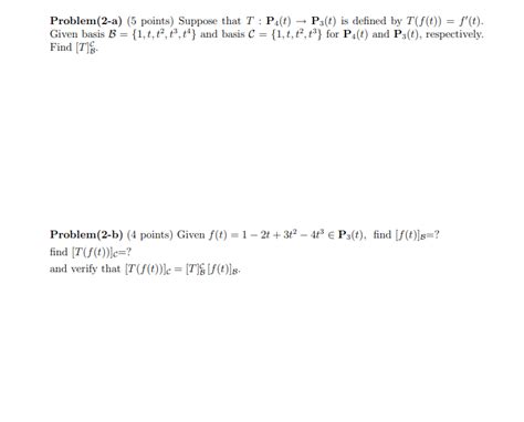 Solved Problem 2 A 5 Points Suppose That T P4 T P3 T Is Chegg Com