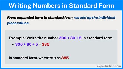 Writing Numbers In Standard Word And Expanded Forms ExperTuition