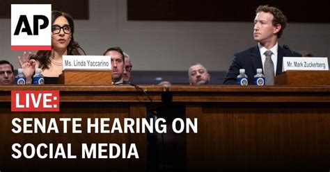 Senate Hearing Live Mark Zuckerberg Social Media Ceos Testify Ap