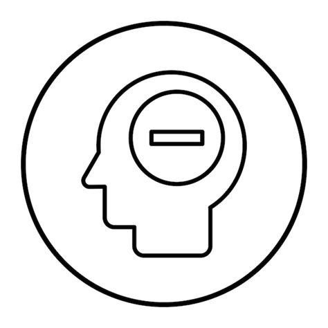 Premium Vector Negative Thinking Vector Illustration