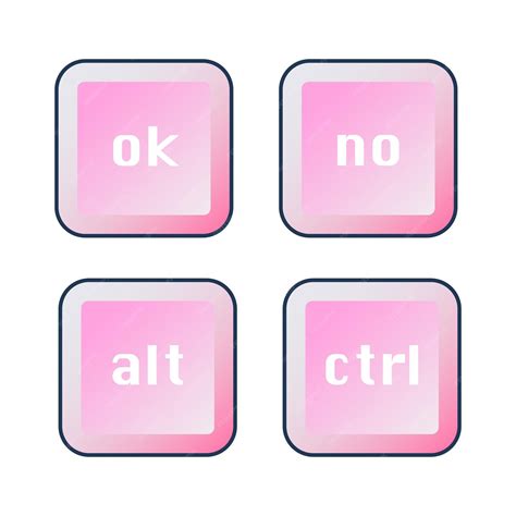 Premium Vector Vector Ctrl Alt Del Shortcut Keys Keyboard Keys Computer Button Vector Stock